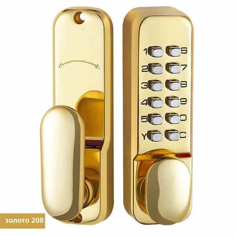 Механический кодовый замок для двери Водонепроницаемый замок без ключа для офиса, дачи, калитки, забора и входной двери