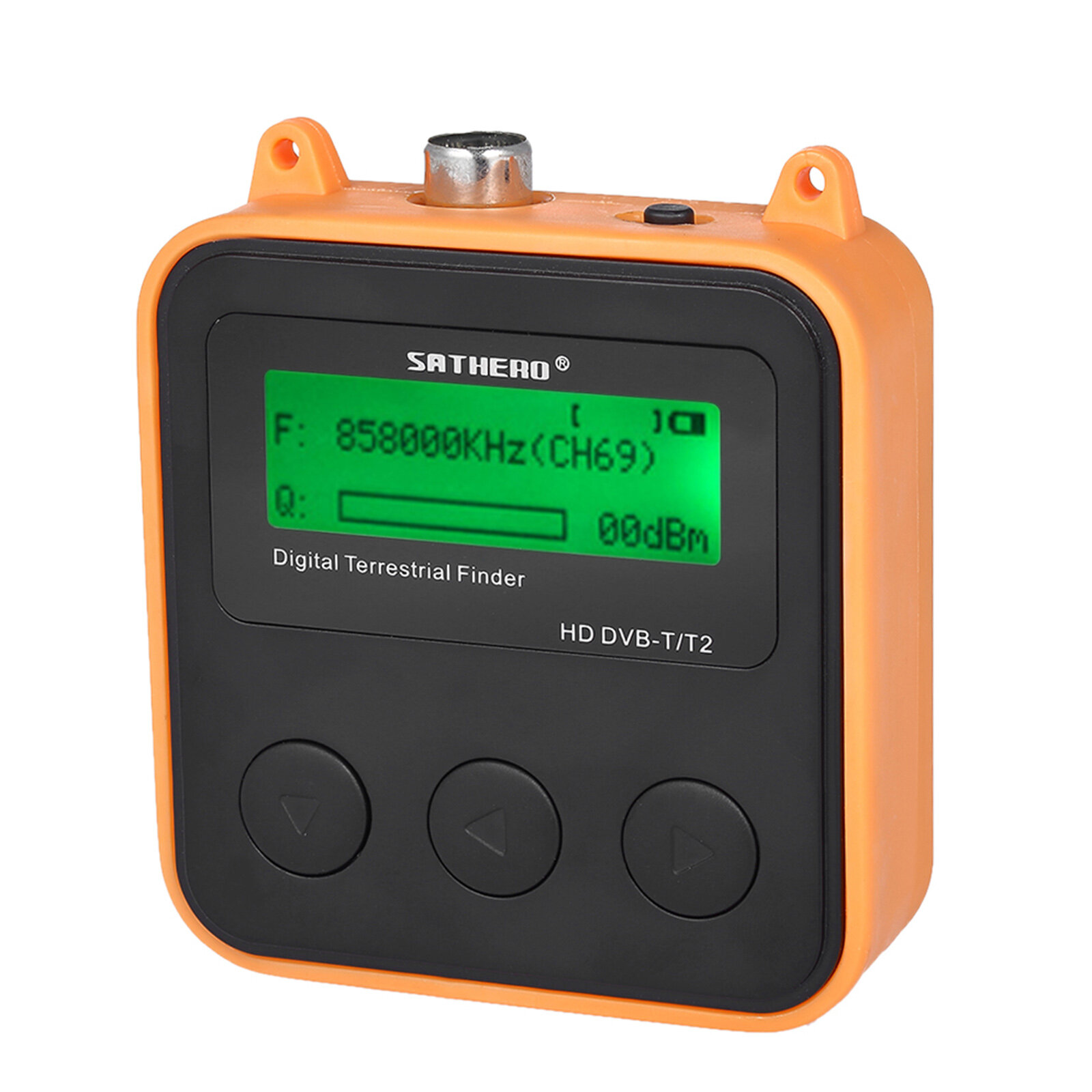 Измеритель Уровня Сигнала сатеро SH-110HD: Компактный 8.5x8.3x3.0 см Телевизионный Искатель DVB-T2 Для Быстрой Настройки - Высокая Чувствительность С Диапазоном -85 Дбм Ресивер DVB-T Для Монтажников И Домашней Установки