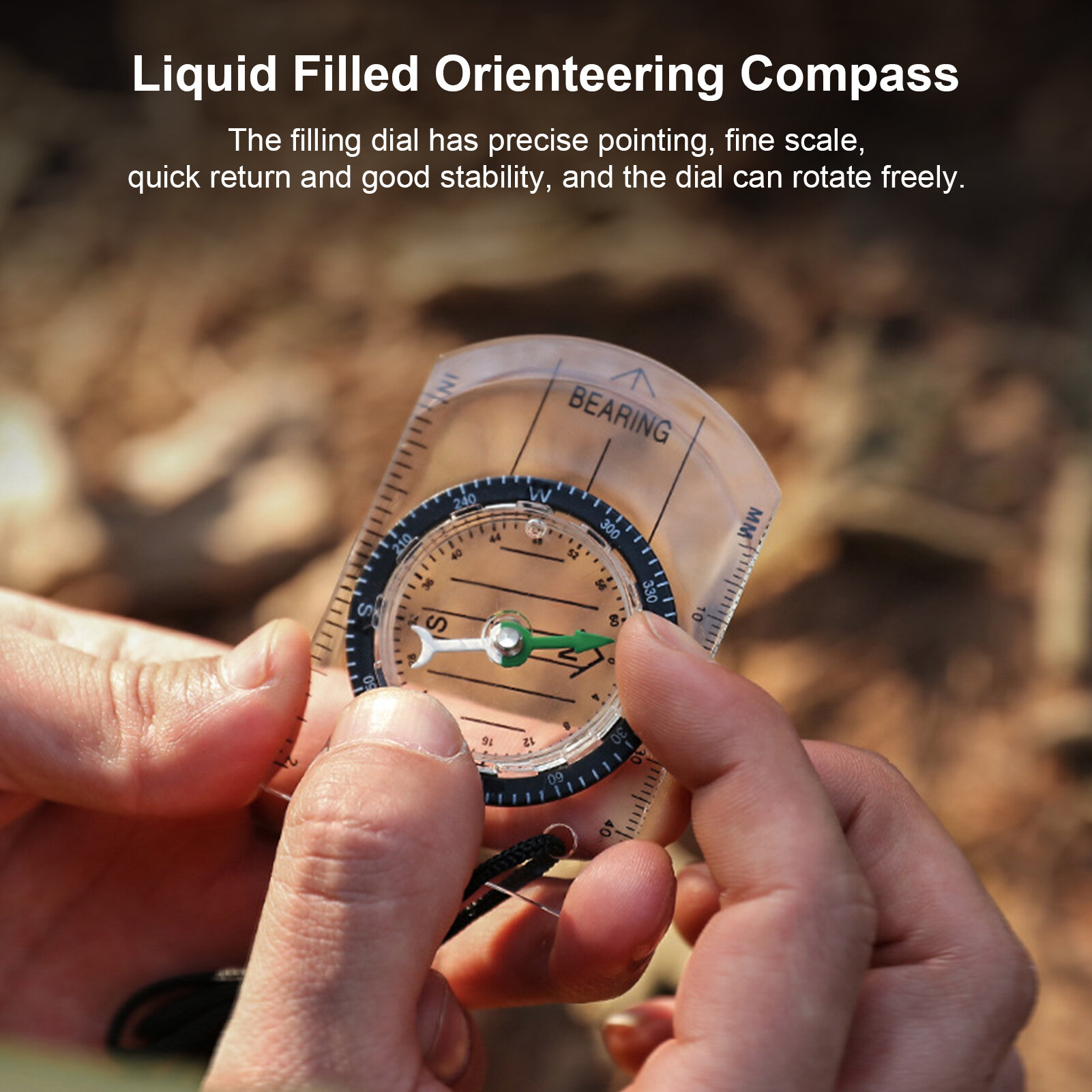 Компас Легкий портативный и износостойкий компас для путешествий на открытом воздухе