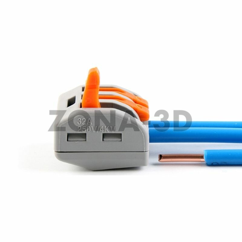 Клемма WAGO (аналог) 3-х контактная