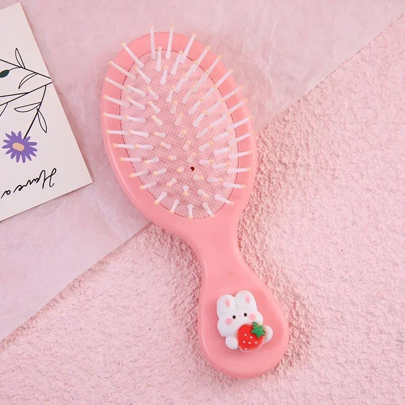 Детская Антистатическая расческа для волос, милая мультяшная Массажная Расческа с воздушной подушкой для девочек, аксессуары для парикмахерских салонов
