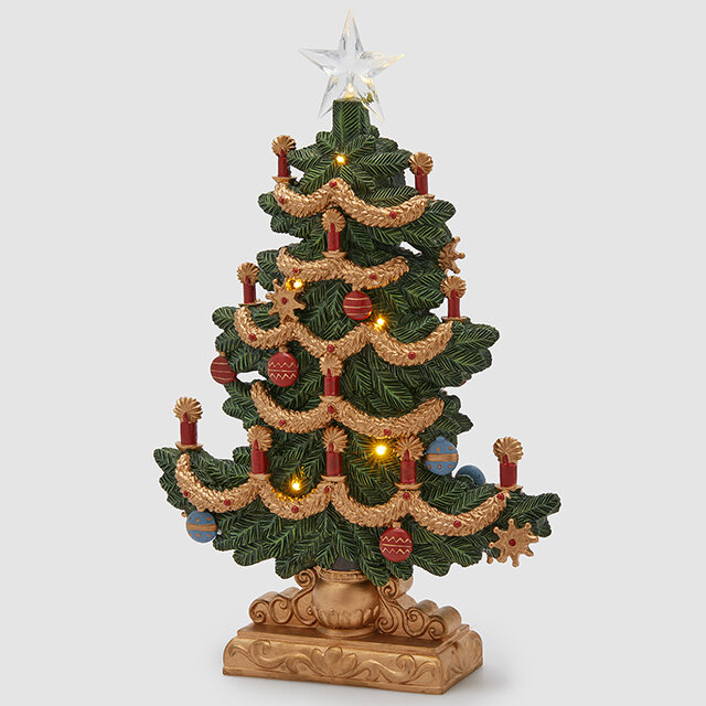 Новогодний светильник Елка Котильон 49 см, 10 LED ламп, на батарейках, EDG, 8101189A774