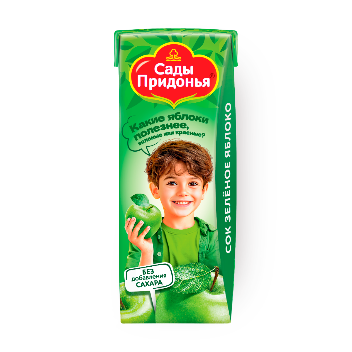 Сок Сады Придонья "Зеленое яблоко", осветленный, с 4 мес, 200 мл