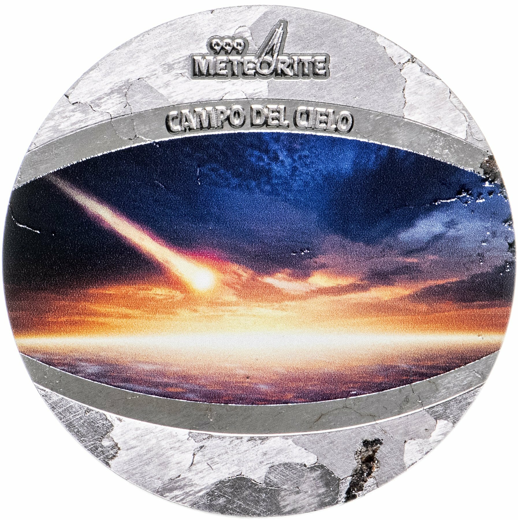 Остров Ниуэ 1 доллар 2020 "Метеорит Кампо дель Сьело" в футляре с сертификатом, в сохранности UNC