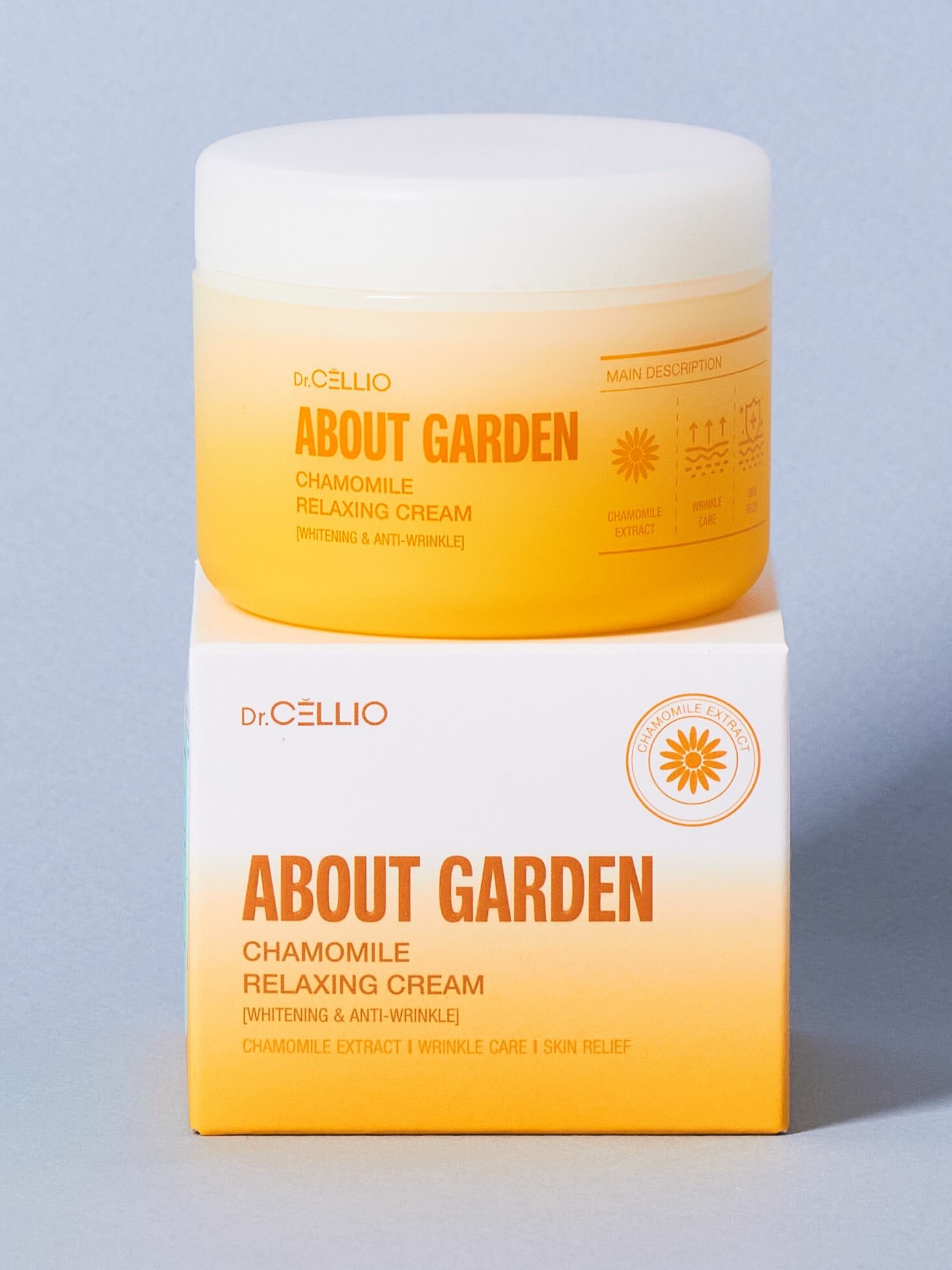 Dr. CELLIO Успокаивающий крем с ромашкой 90мл About Chamomile Cream