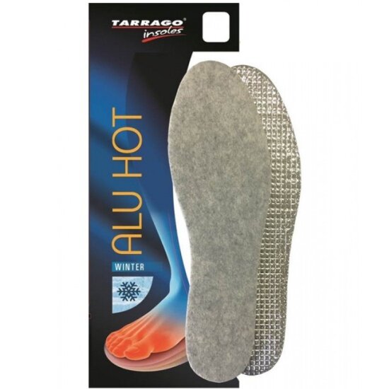 Стельки зимние Tarrago ALU HOT IW1273 войлок/фольга для обуви, размер 45-46