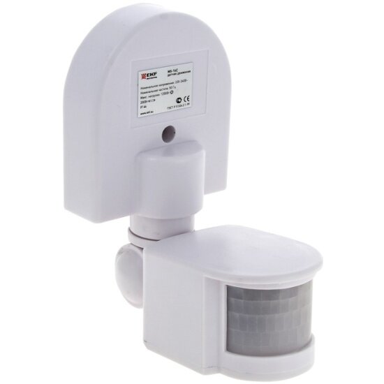 ИК датчик движения наст. Ekf PROxima 1200Вт 180гр. до 12м IP44 MS-16C