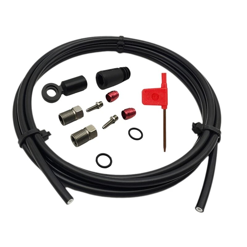 Велосипедный 2-метровый комплект гидравлических шлангов дискового тормоза для SRAM с плоским креплением HRD Red Force Apex, комплект разъемов для велосипедного тормоза
