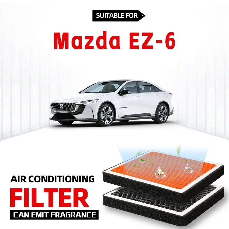 Салонный фильтр для Mazda EZ-6, воздушный фильтр с активированным углем, фильтр кондиционера с ароматизатором для очистки воздуха в салоне автомобиля