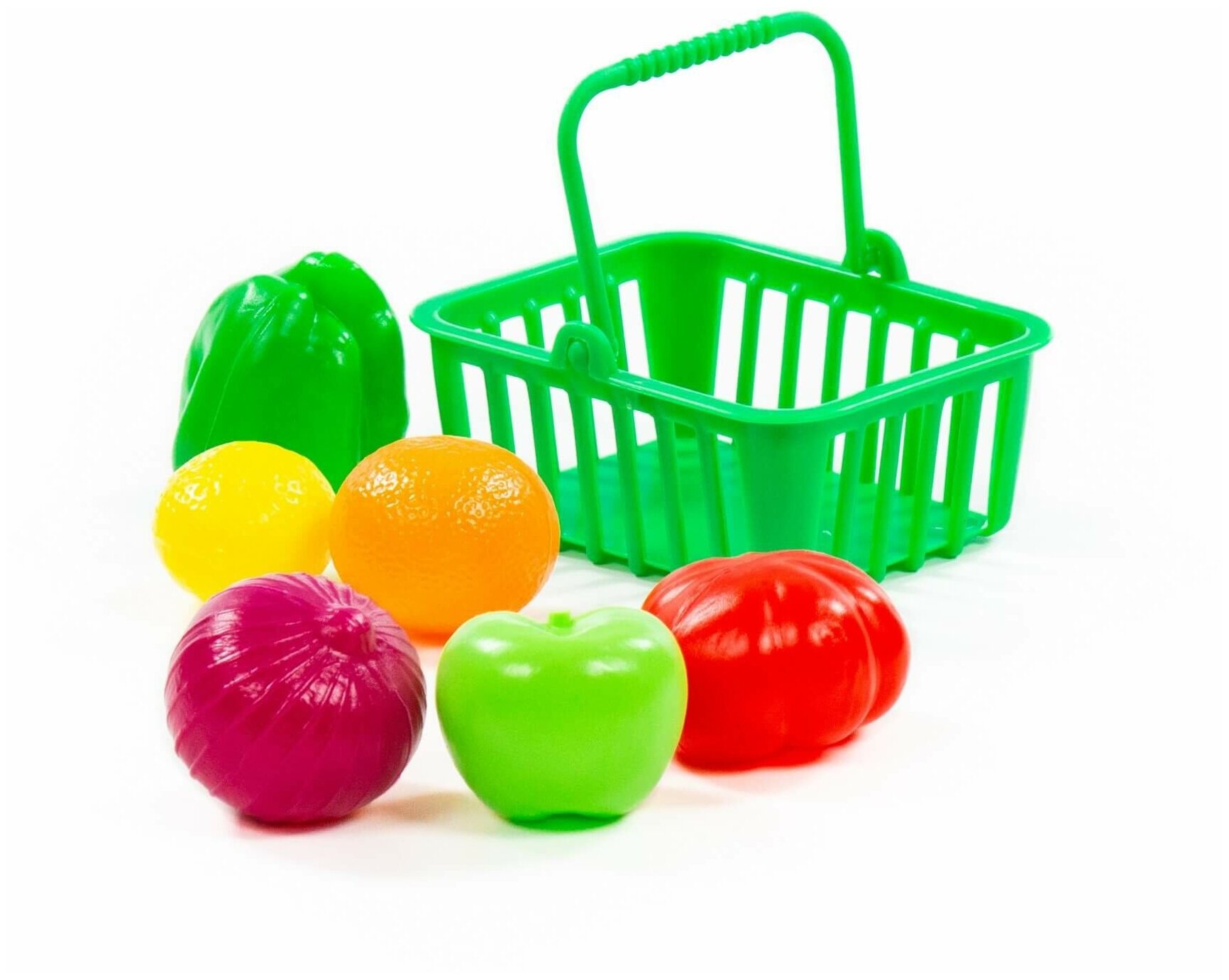 Набор продуктов №13 с корзинкой, Полесье (7 элементов) (в пакете)