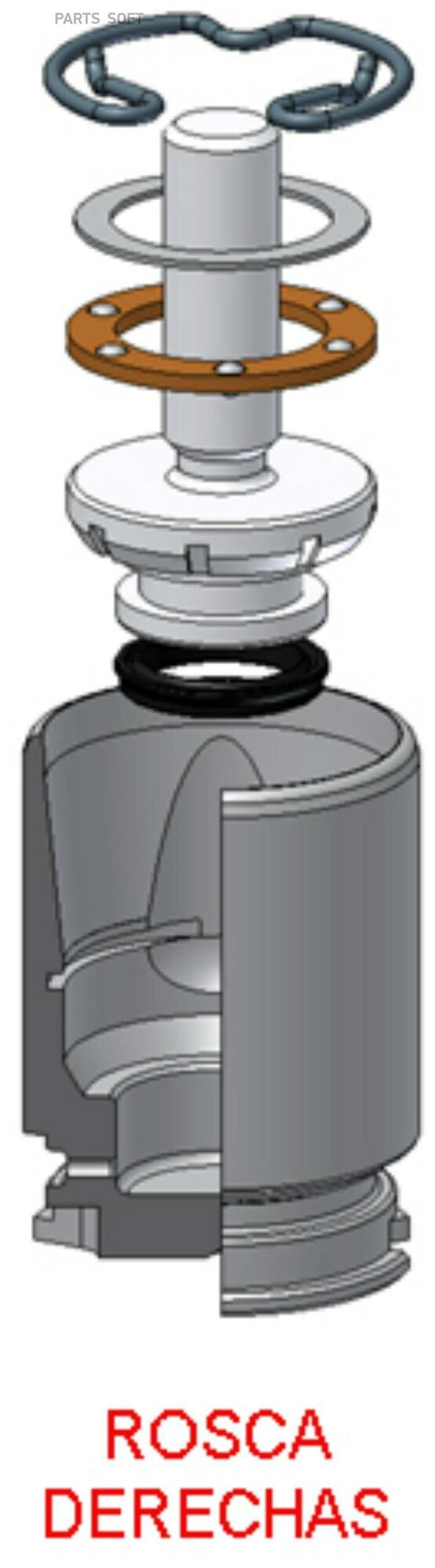 Поршень тормозного суппорта с механизмом | зад прав | Frenkit арт. K485205R