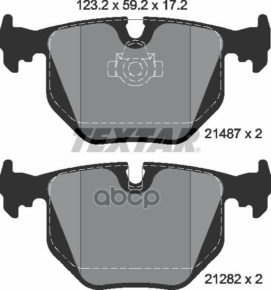 Колодки тормозные LAND ROVER Range Rover задние (4шт.) TEXTAR Textar арт. 2148703