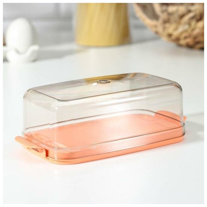 Маслёнка Полимербыт, пластик, 800 мл, 17.5×8.3×5.7 см, микс