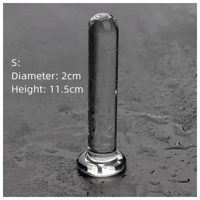 Анально-вагинальный фаллос из стекла. Удовольствие на каждый день.