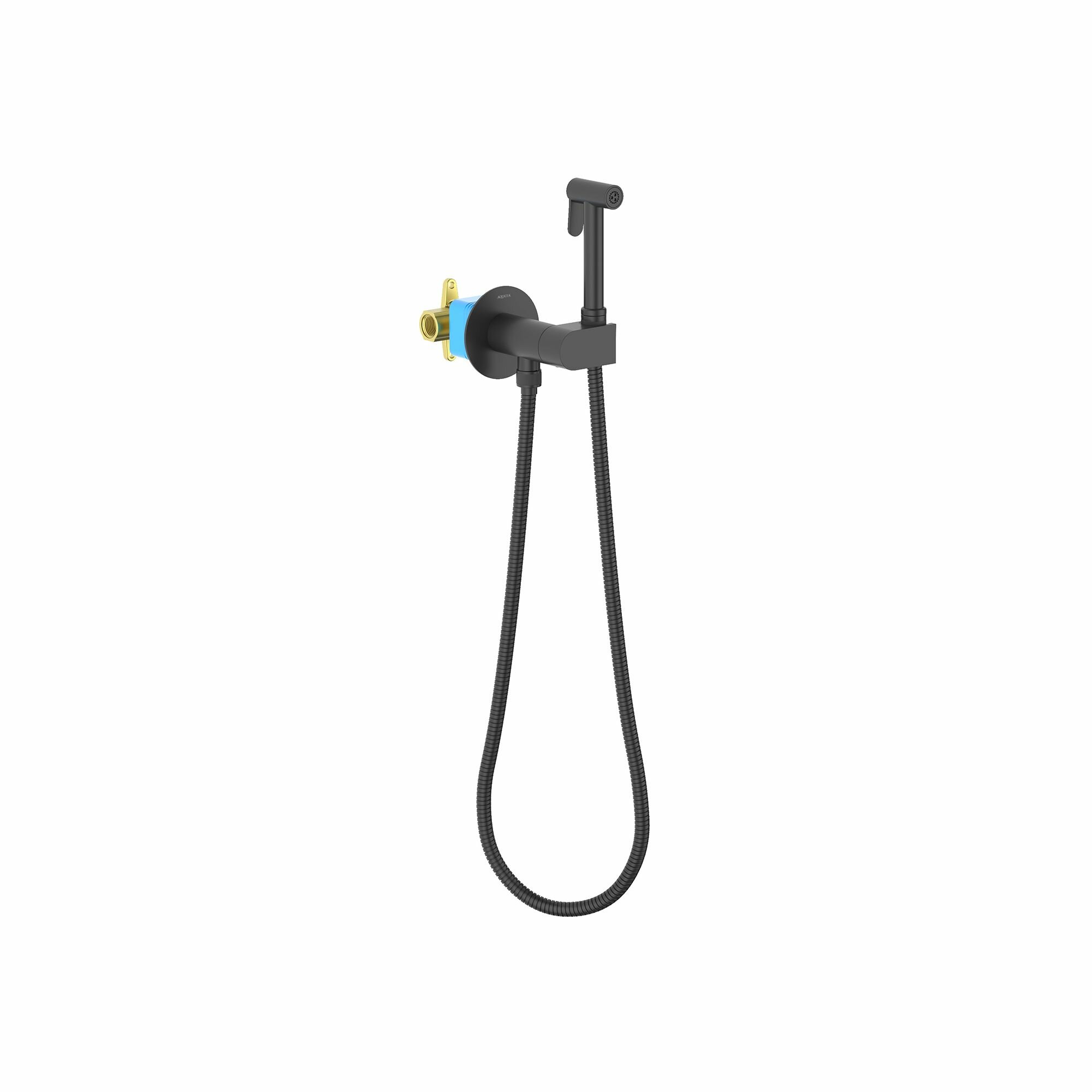 Гигиенический душ со смесителем Aquatek Оберон AQ1024MB черный