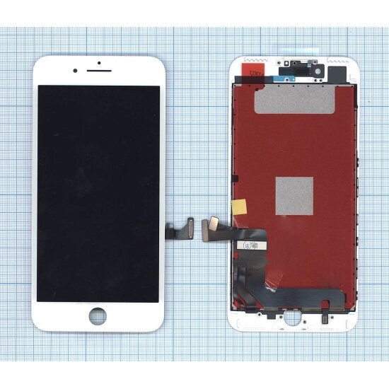 Дисплей Amperin для iPhone 7 Plus в сборе с тачскрином (Foxconn) белый