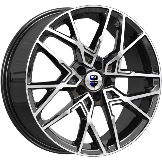 Диск K&k Вудроф 7x18/5x114.3 D67.1 ET45 алмаз чёрный