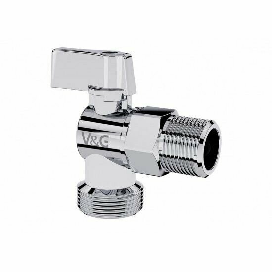 Кран шаровой для подключения сантехнических приборов VALOGIN 1/2"х3/4" (стиральная и посудомоечная машина)