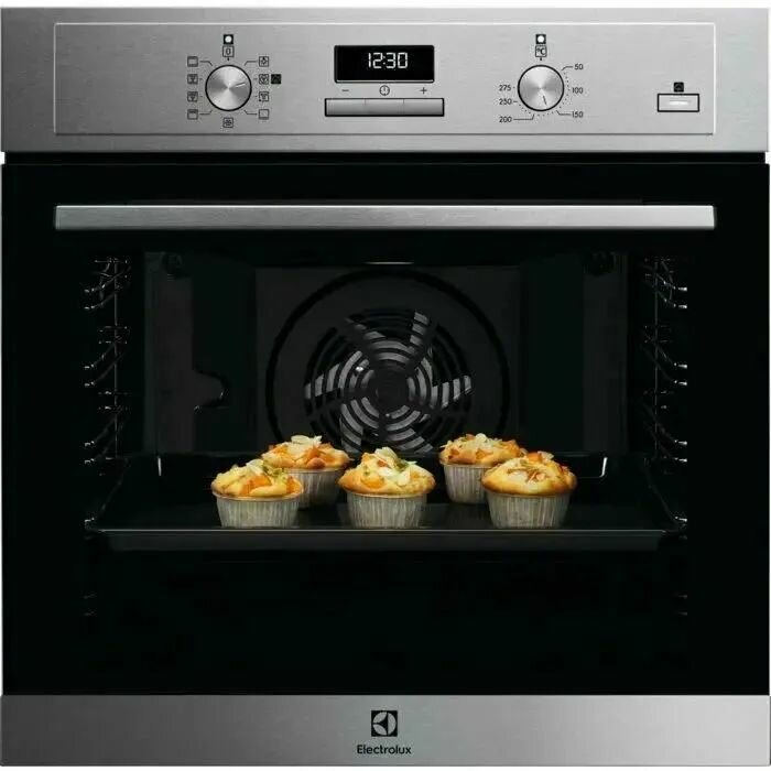 Духовой шкаф электрический Electrolux EOD3H70X, серебристый