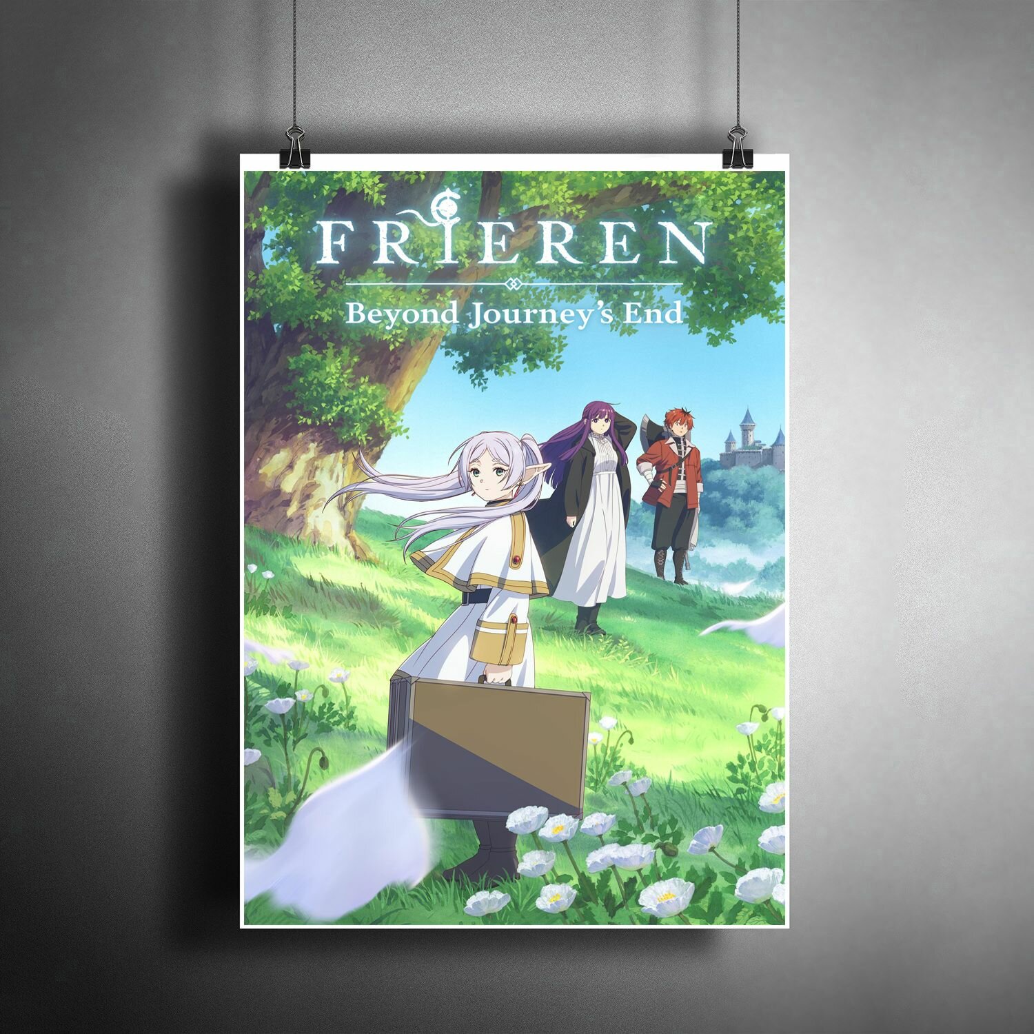 Постер плакат для интерьера Аниме: Провожающая в последний путь Фрирен / Декор дома, офиса, комнаты A3 (297 x 420 мм)