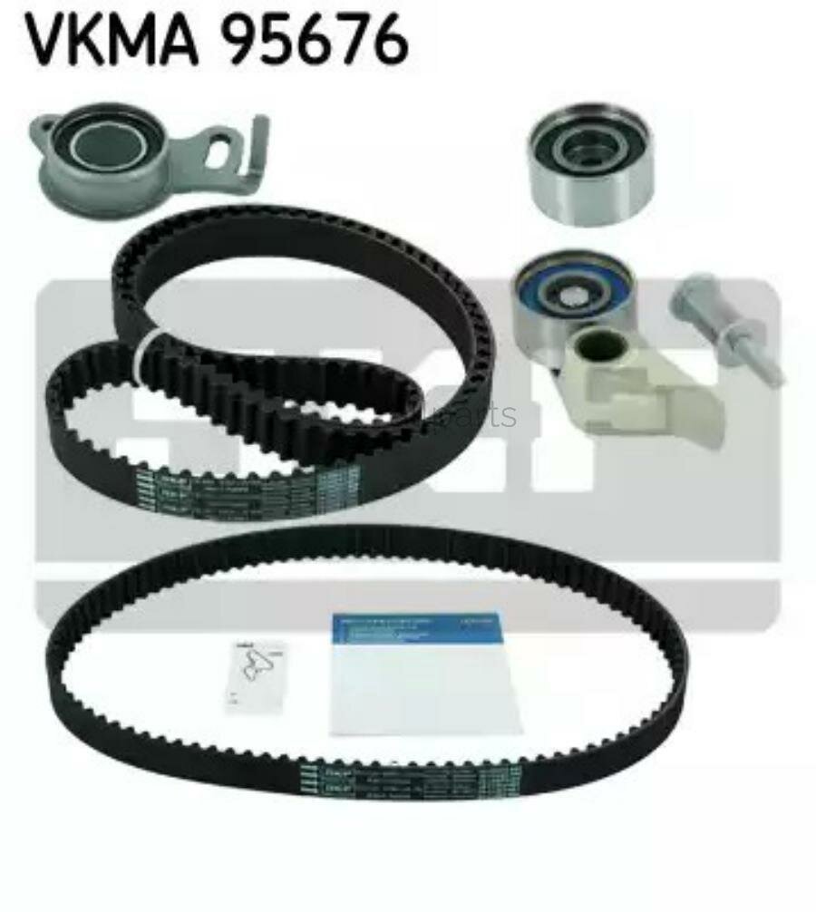 SKF VKMA95676 Комплект ремня ГРМ: ремень ГРМ 2 шт. 99 и 154 зуб. ролик-натяжитель 2 шт. ролик обводной