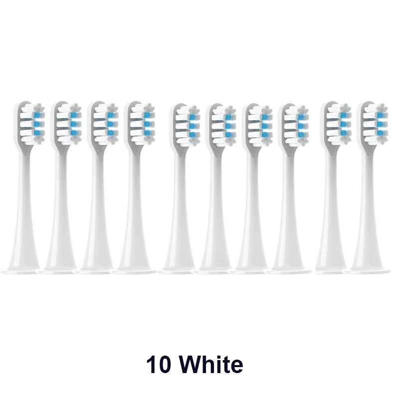 10 White Насадки для зубной щетки Xiaomi Mijia