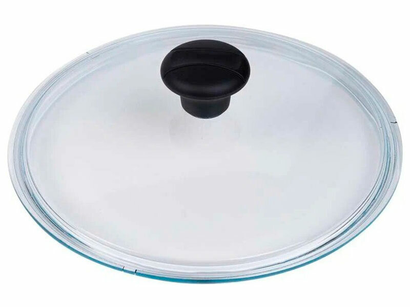 Крышка стеклянная Hausmann 24см ручка Soft touch HM-CK-01 240KR