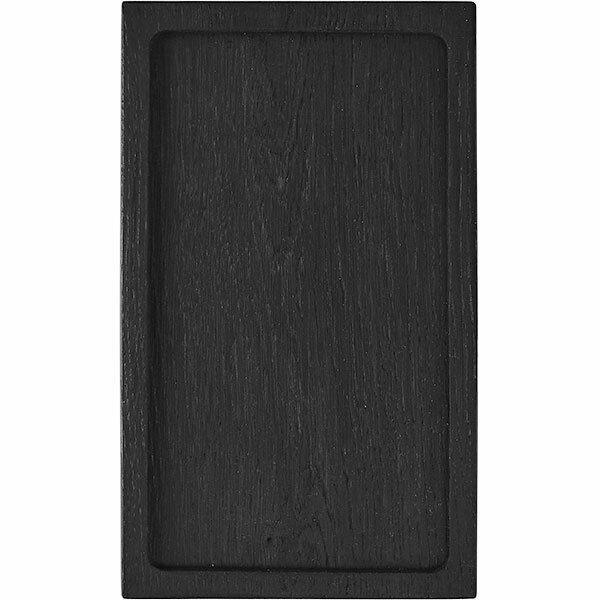 Доска для подачи прямоугольный без ручки с выемкой дуб H=25, L=250, B=150мм