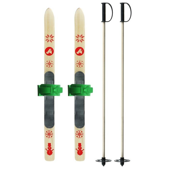 Лыжный комплект " Малыш " 70 см с креплением "Baby"палками 70 см, цвета микс 7091261