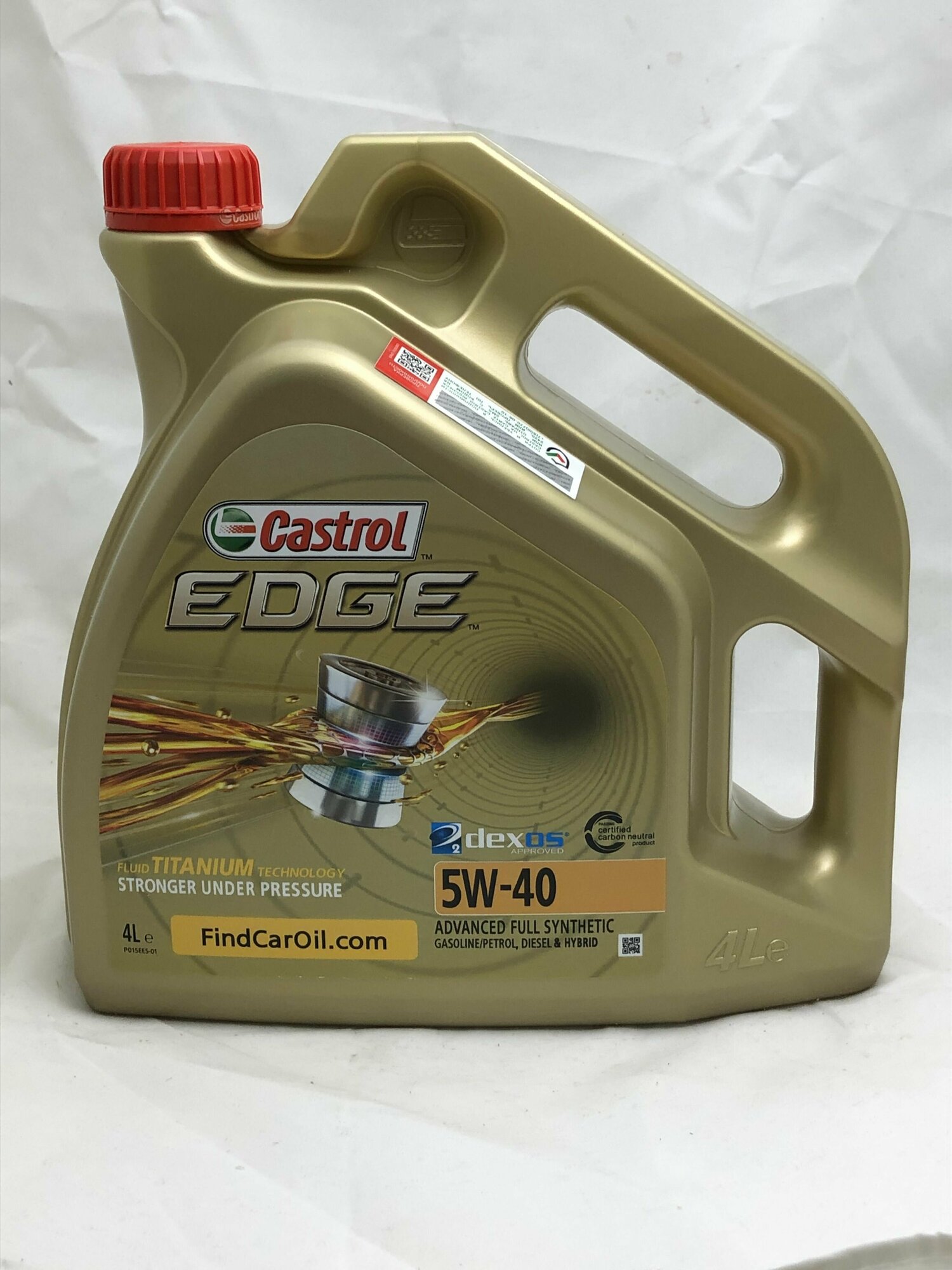 Моторное масло Castrol Edge Titanium FST синтетическое, 5W-40, 4 л