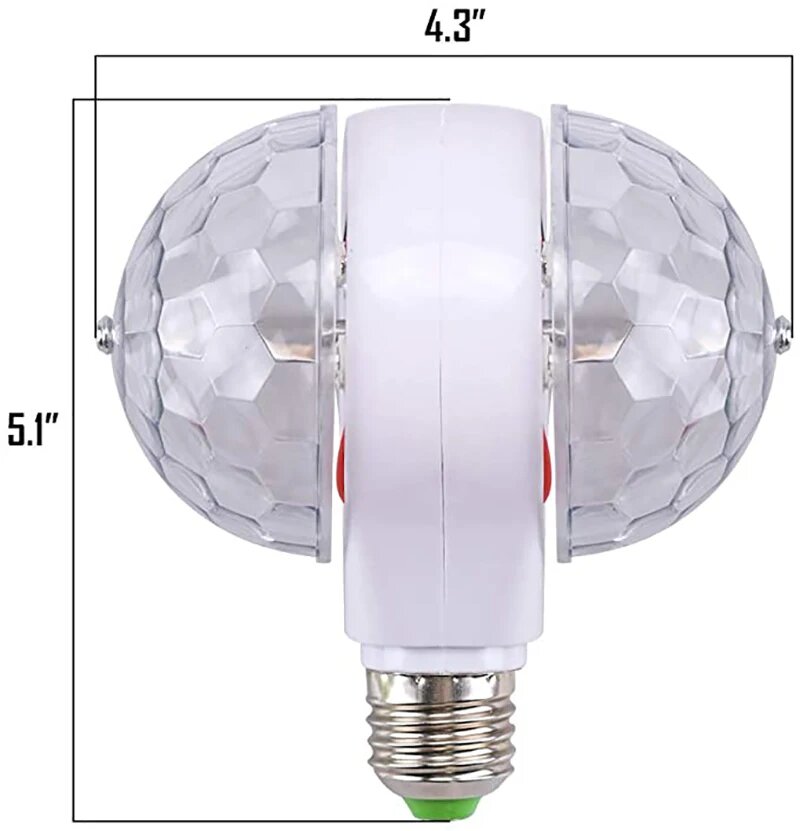 JSEX Волшебная диско-лампа E27 RGB 6Вт