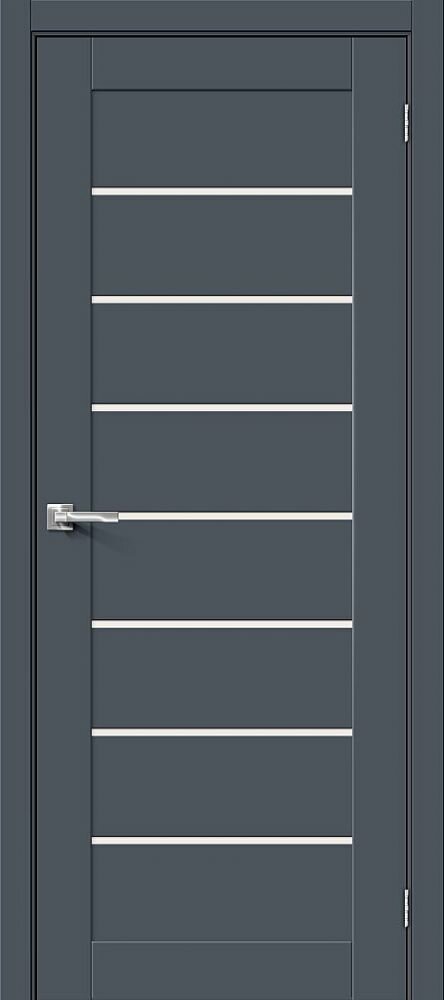 Межкомнатная Дверь Эмалит Bravo Браво-22 Stormy Matt / Magic Fog 700x2000мм (Полотно 1шт) / Браво.