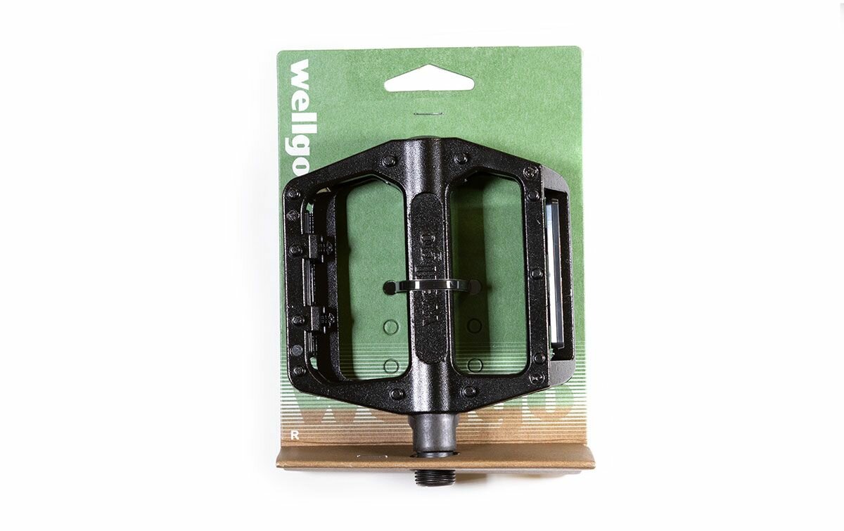 Педали Wellgo B087 PLATFORM алюминиевые, 109x101x28мм, резьба 9/16", полимерные подшипники, черные