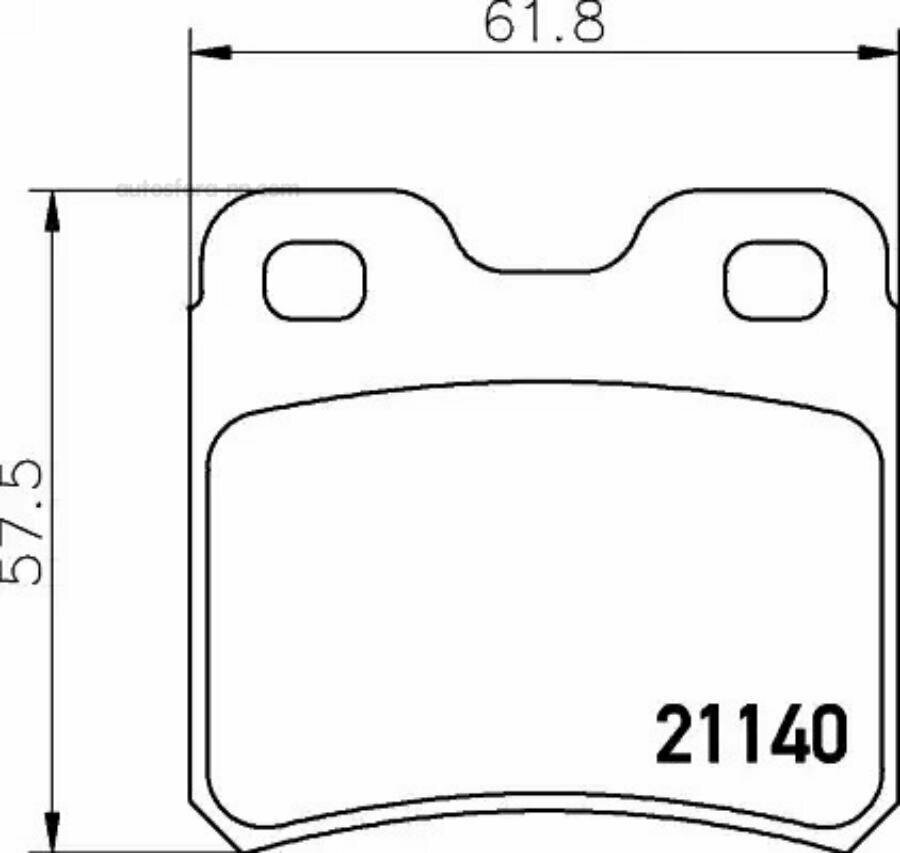MINTEX MDB1385 Колодки тормозные задние дисковые к-кт