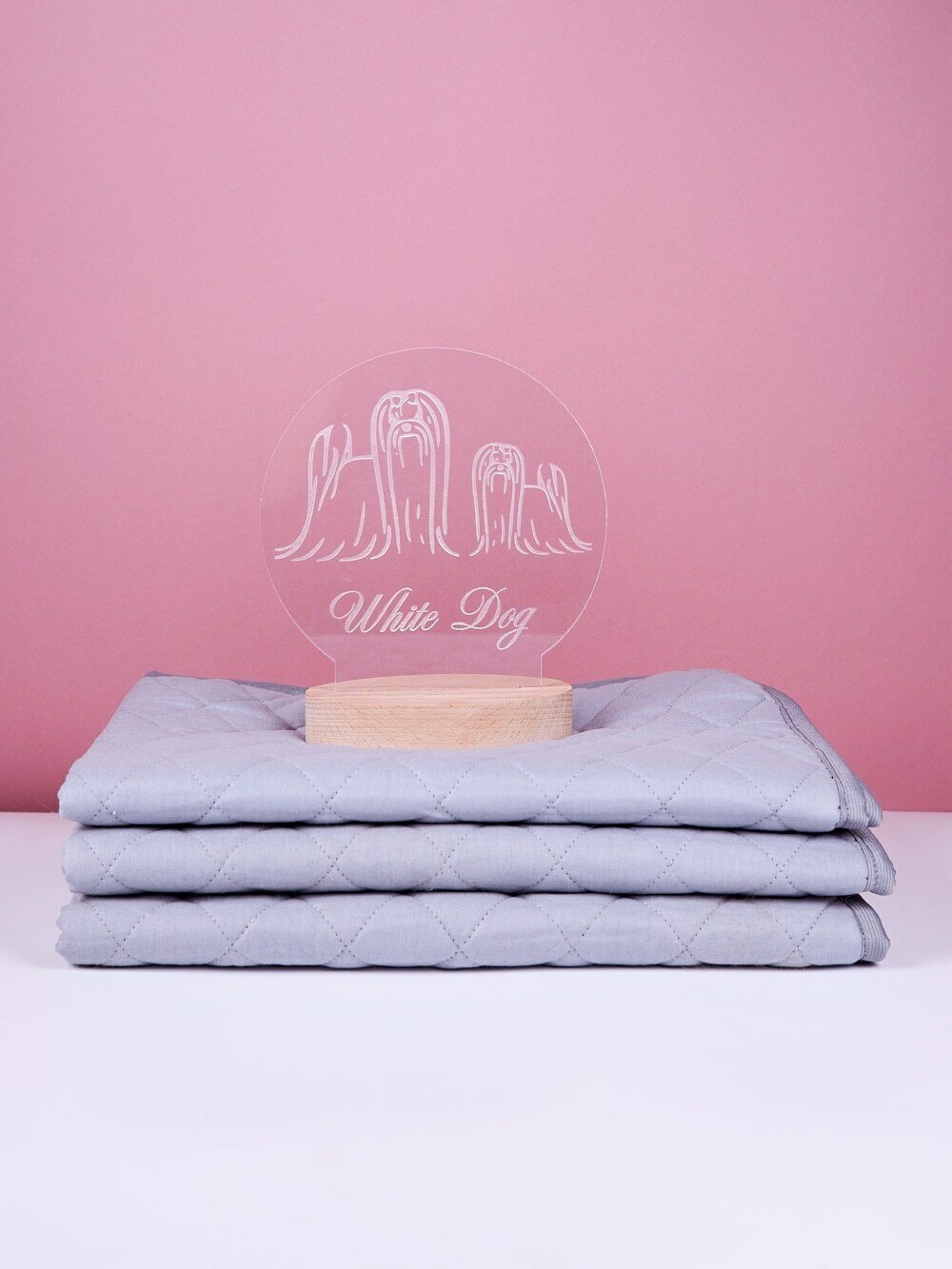 Многоразовая непромокаемая пеленка White Dog "Спейс грей" 60*90 см