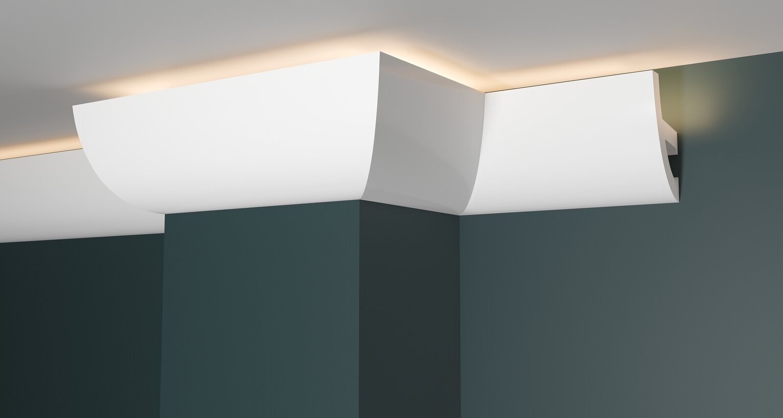 Карниз потолочный под подсветку DD510 Decor- Dizayn 80*49*2000мм, 1 шт.