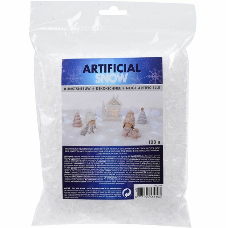 Искусственный снег в пакете 100 г