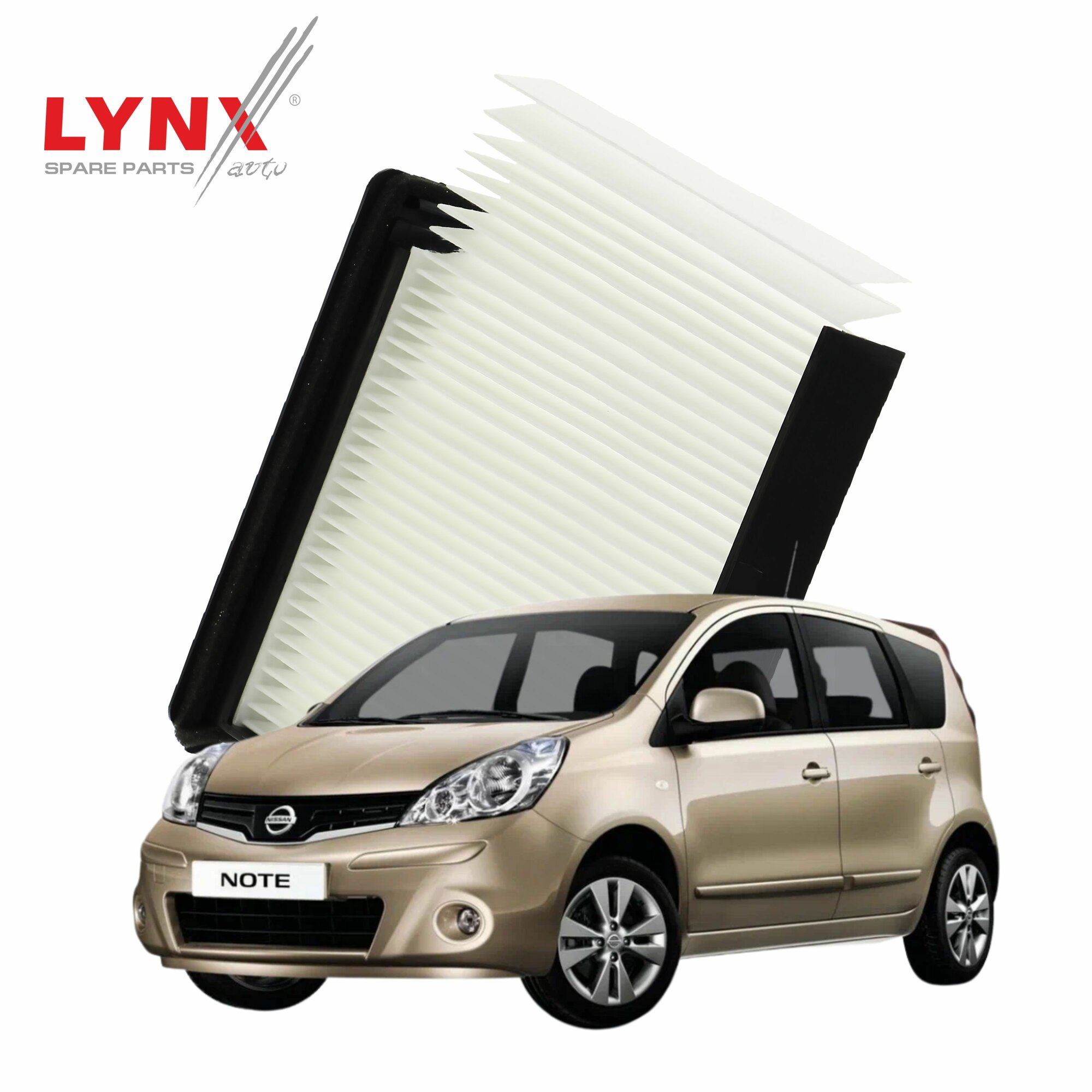 Фильтр салонный Nissan Note (1) E11 2004 - 2012 Япония 1шт LYNXauto