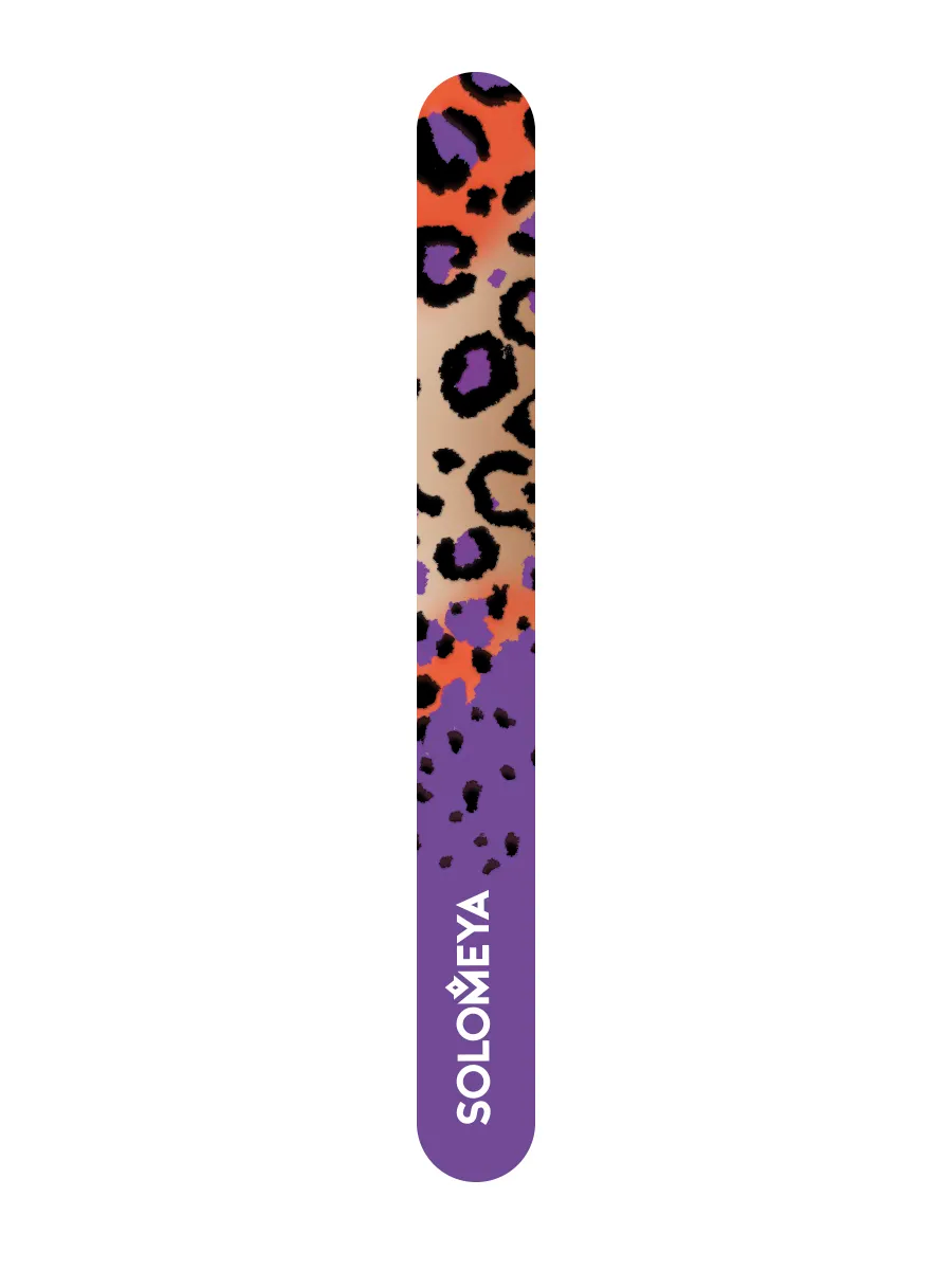 Пилка для ногтей Solomeya Leo Pattern 180/220 Nail File, 1 шт