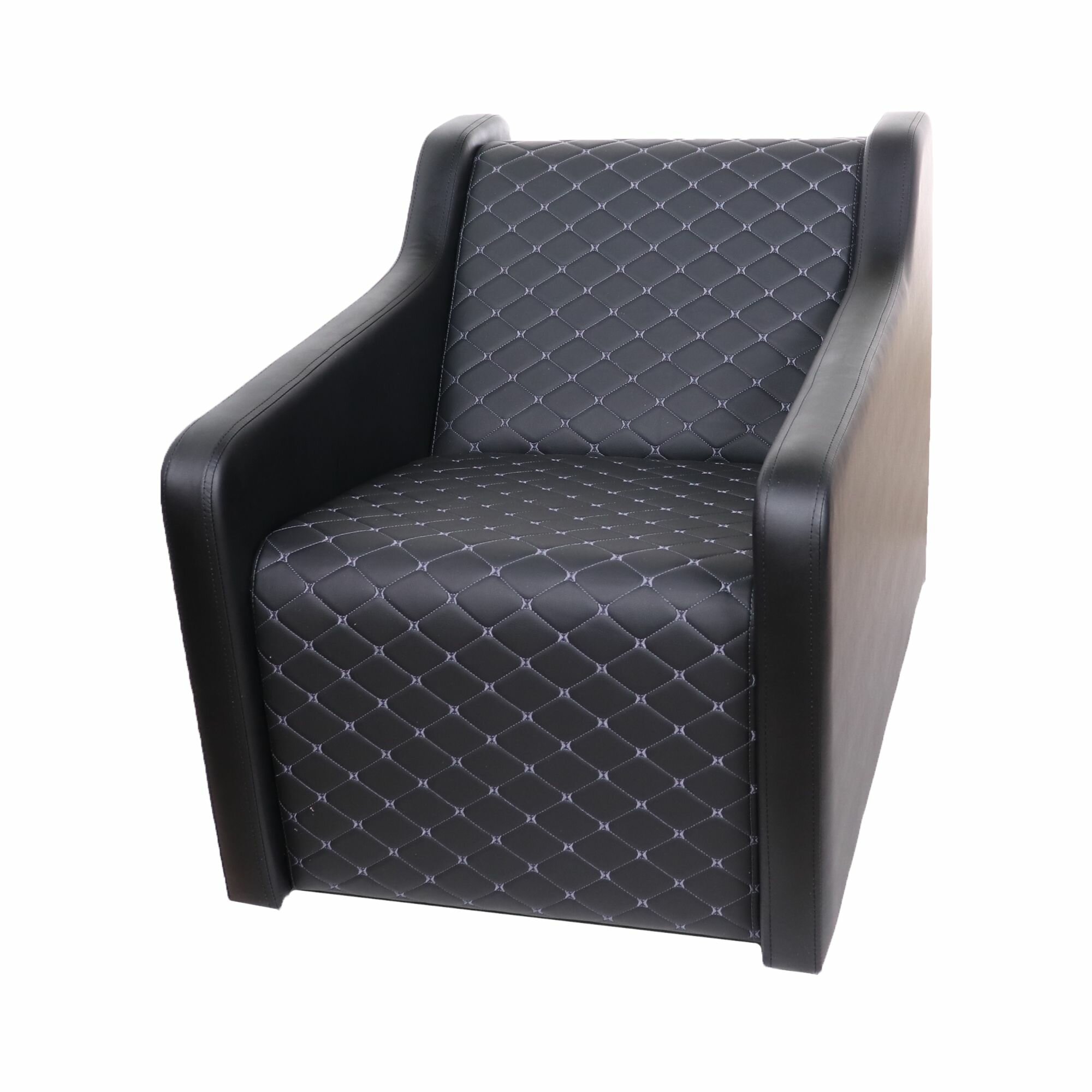 Парикмахерская мойка "Шакира", без раковины, цвет черный, серые ромбики