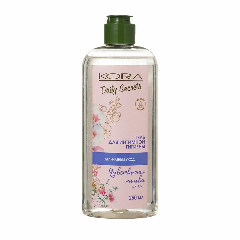 Кора Daily Secrets Гель для интимной гигиены Чувственная мальва 250мл