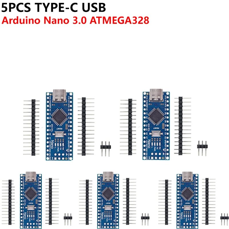 5шт Arduino Nano 3.0 Type-C USB