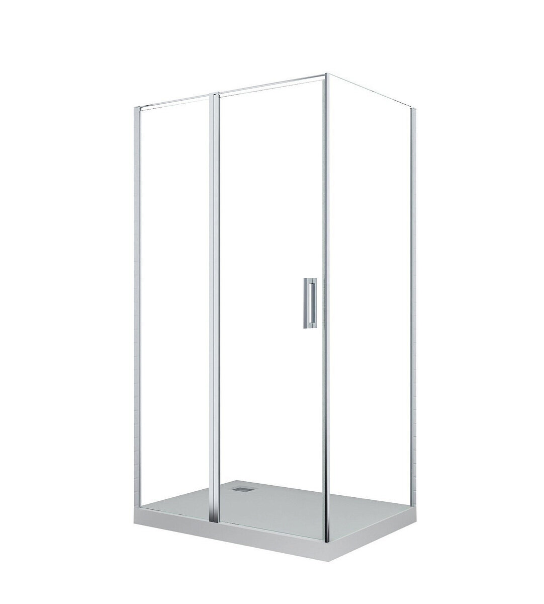 Душевой уголок CeruttiSpa Victoria 120x90 Victoria120 стекло прозрачное/профиль хром