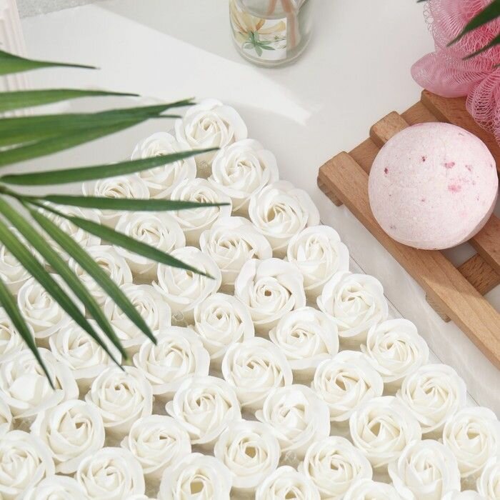 Мыло КНР "Розы" белые, 81 шт