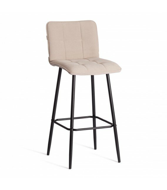 Барный стул Bari/Бари велюр, бежевый, 7, 45х56х110 см
