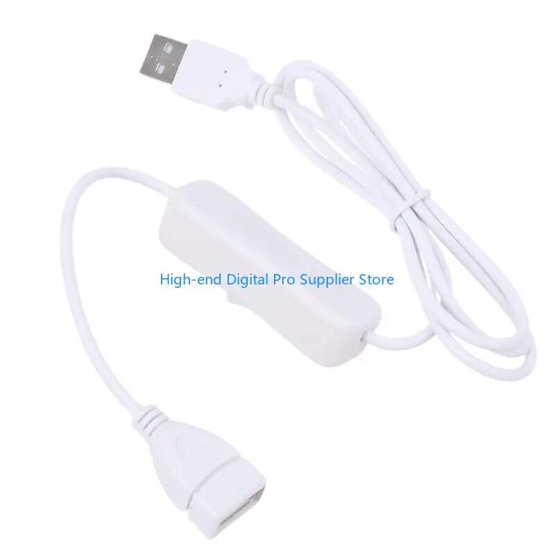 Белый USB 2.0 удлинитель кабеля с выключателем