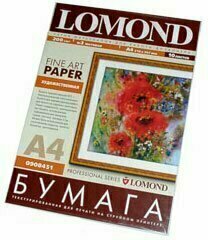 Бумага LOMOND матовая №3, художественная, имитация арт-бумаги для акварели, гуаши, А4/200г/ 10листов.