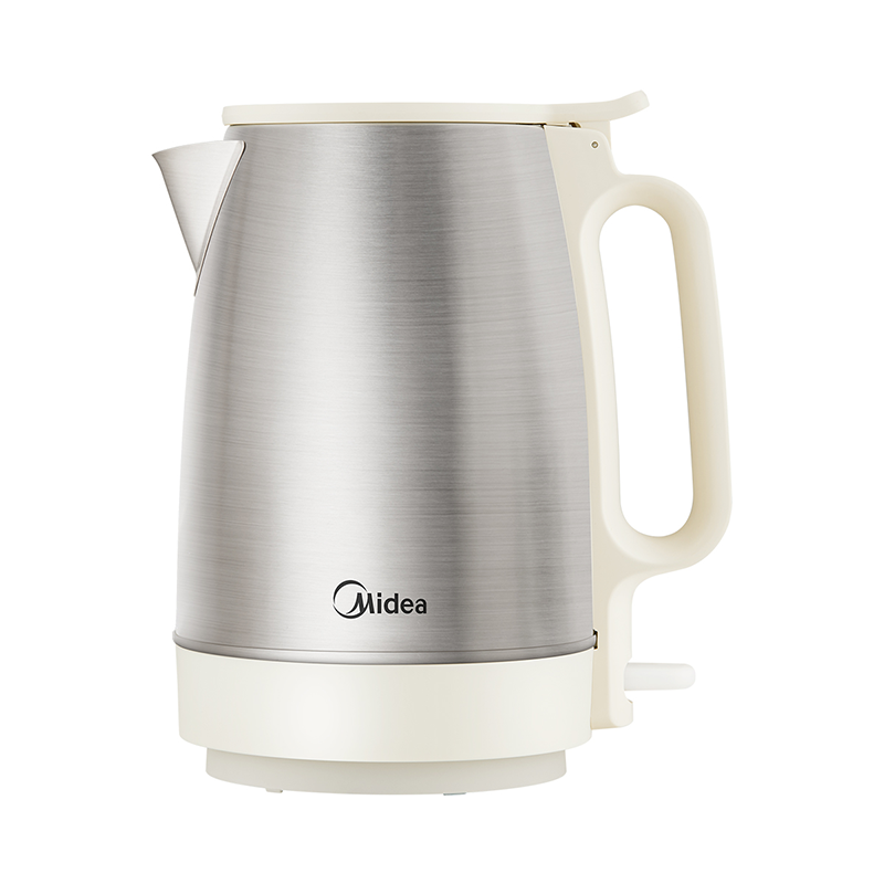 Электрический чайник Midea, silver, 1.7L, высокая скорость кипячения, защита от перегрева