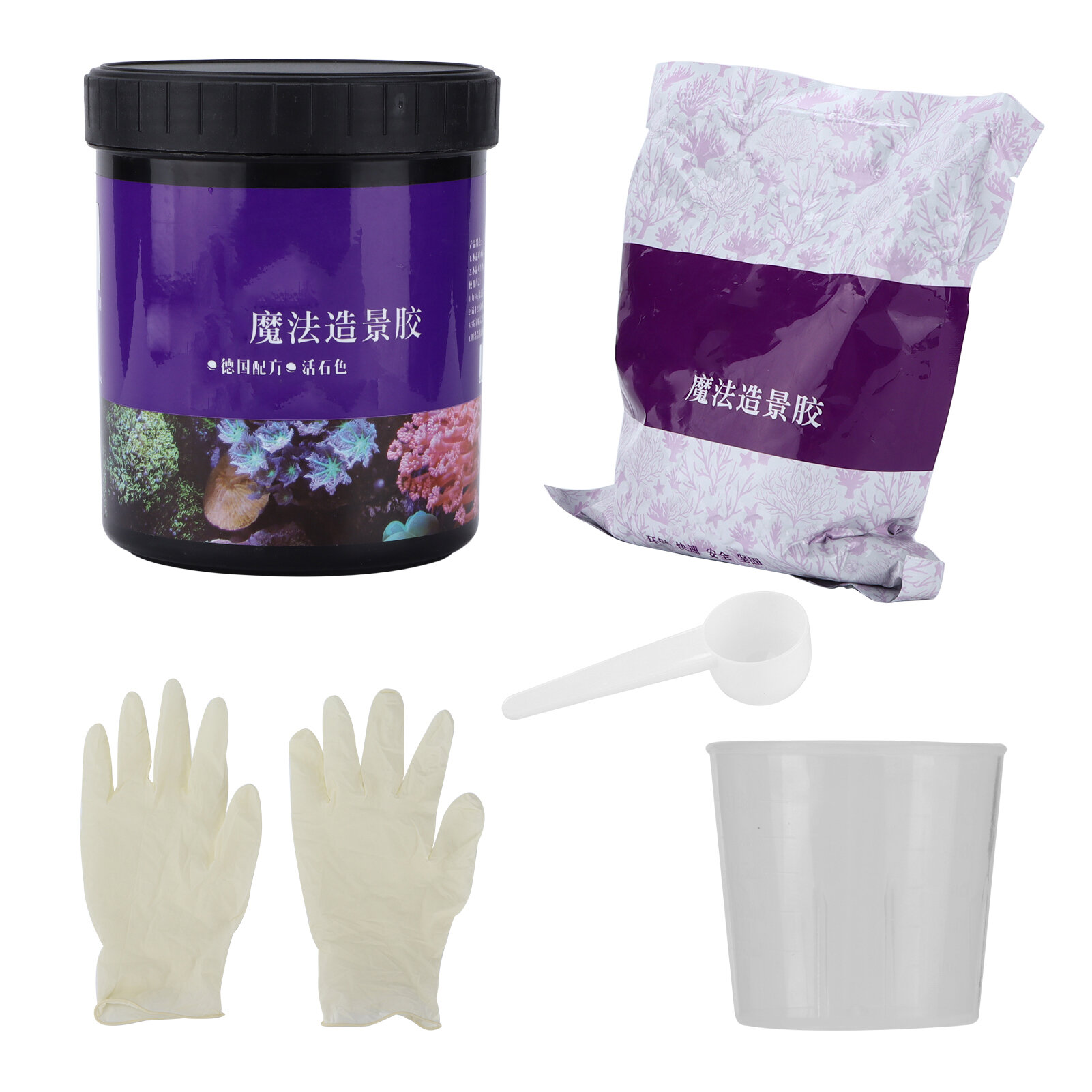 Аквариумный коралловый клей для аквариума, мгновенный прозрачный ландшафтный клей, клей для аквариумных принадлежностей, украшения, цвет живого камня