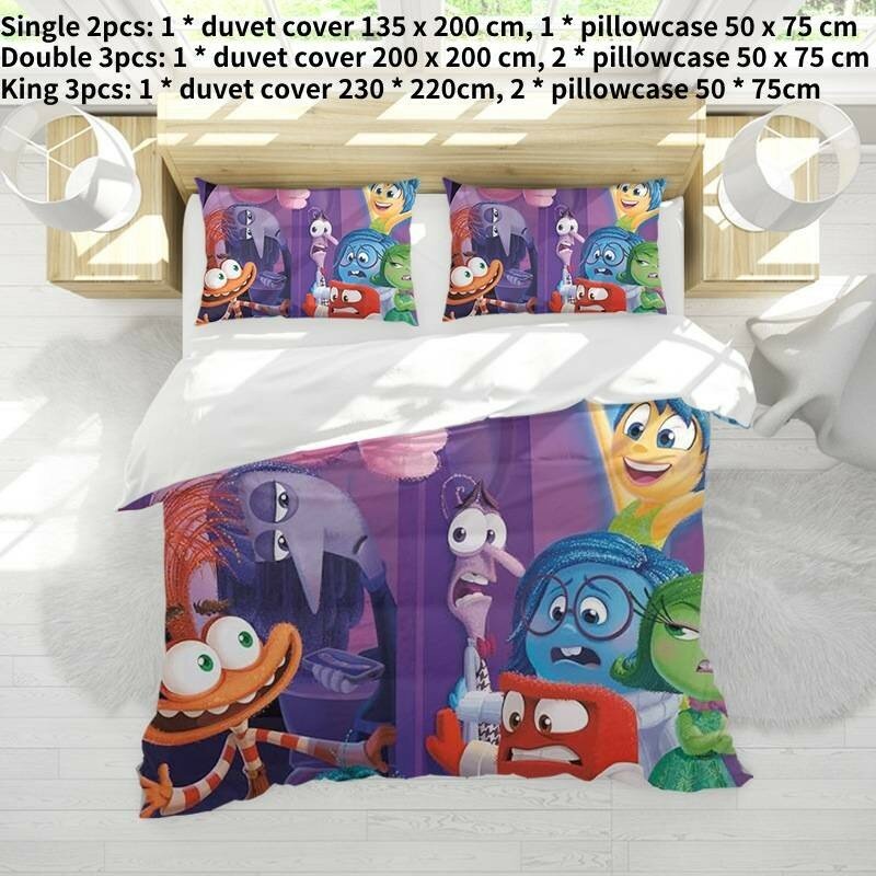 Постельное белье cozy and fun inside out2, стиль c-single, детское, мультяшное, аниме